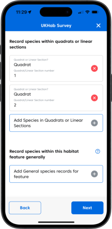 The UKHab Survey App #2 – Completing a full survey – Knowledgebase