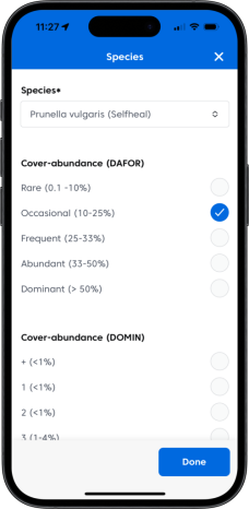 The UKHab Survey App #2 – Completing a full survey – Knowledgebase