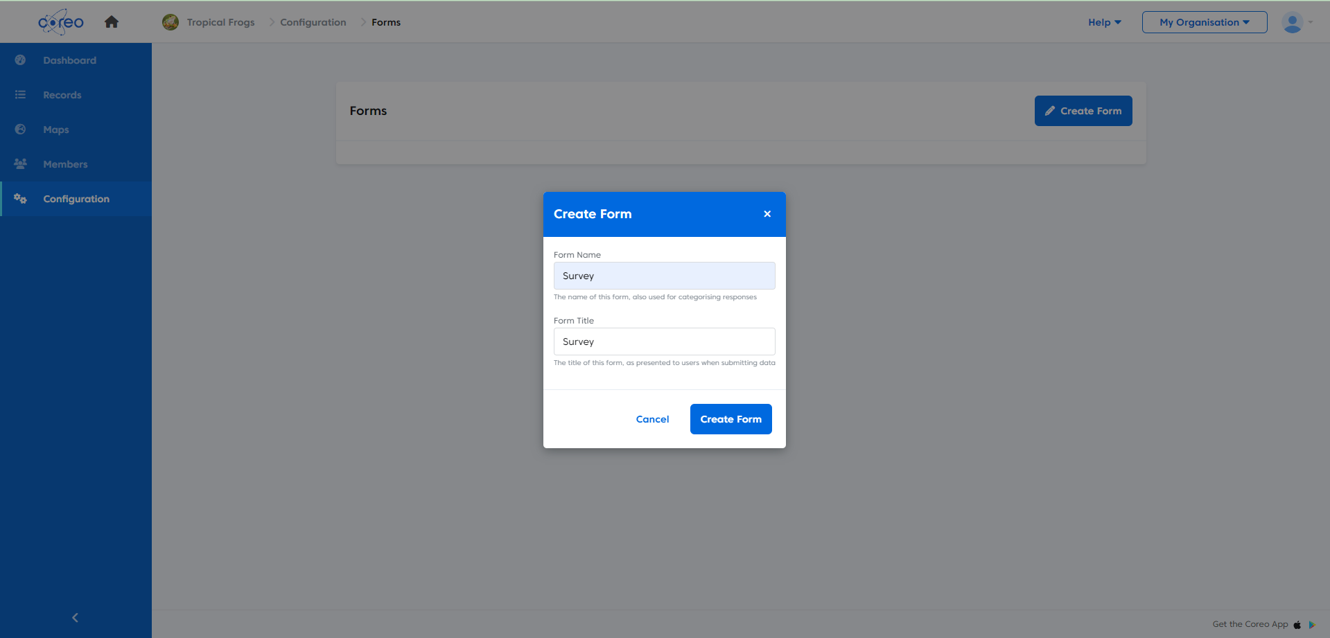 Creating a form – Knowledgebase